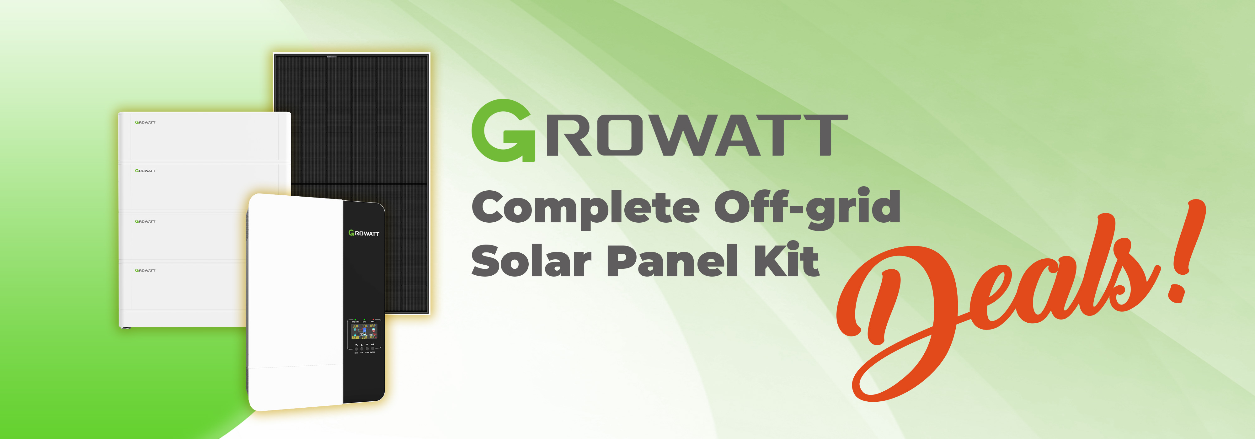 Summer Deals on Growatt Off-grid Kits exclusive to Microgreen ...